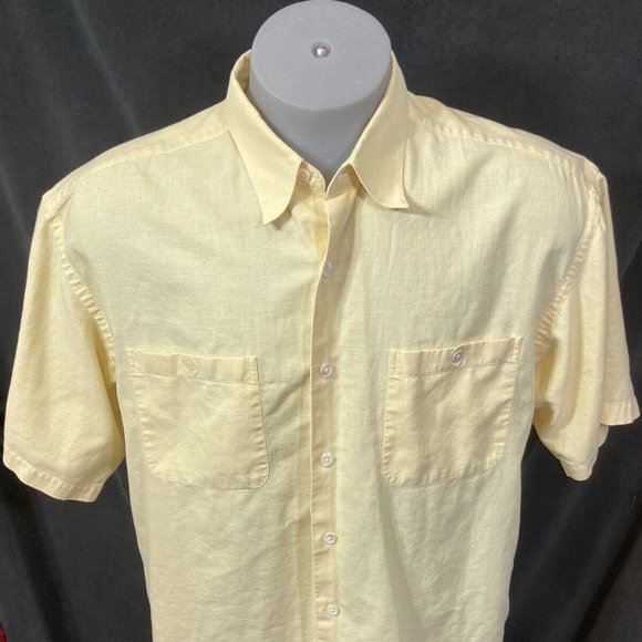 Hickey Freeman | Shirts | Hickey Freeman Sport Shirt Xl Lemon Yellow ...